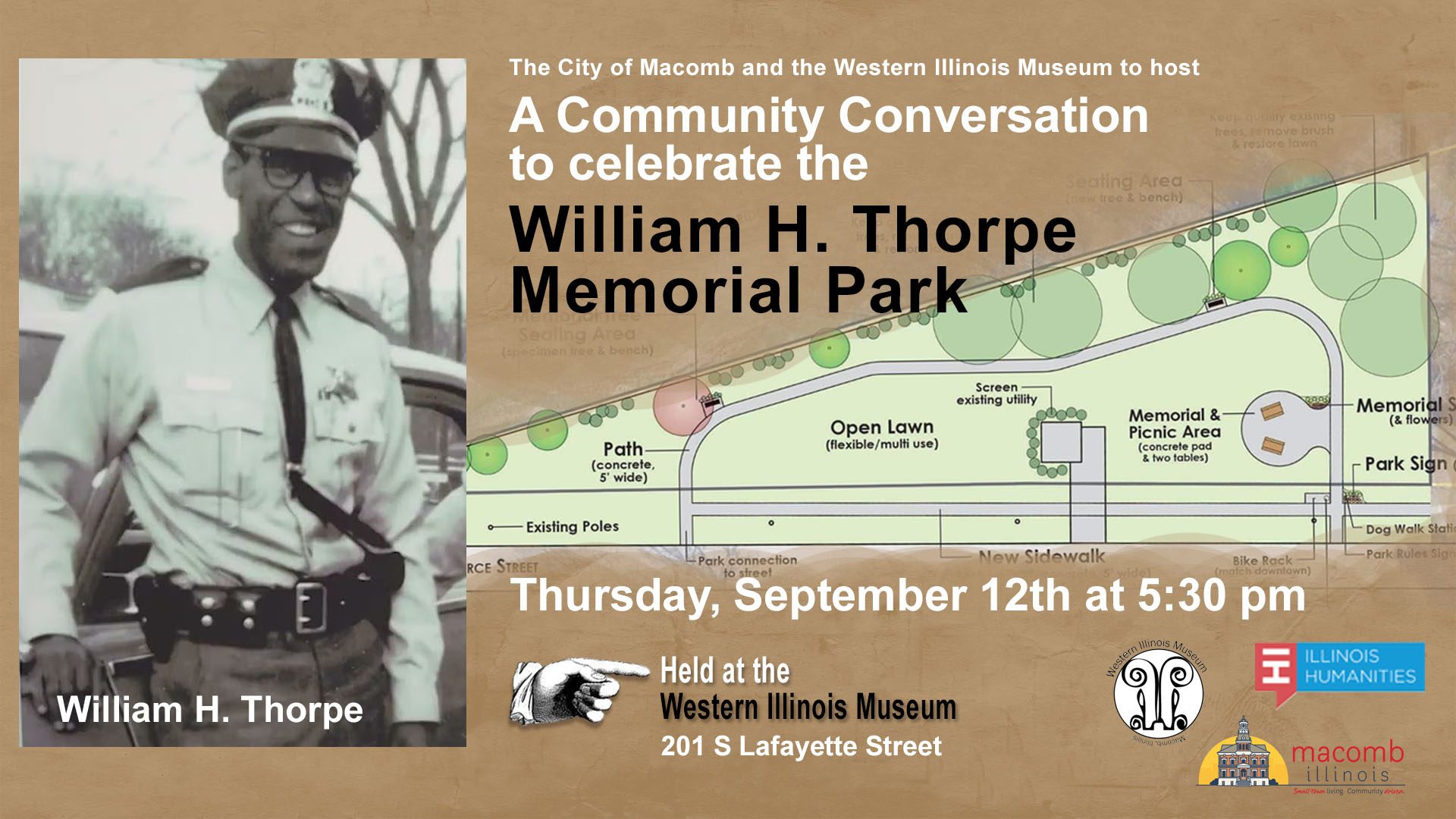 Community Conversation to Celebrate the William H. Thorpe Memorial Park ...