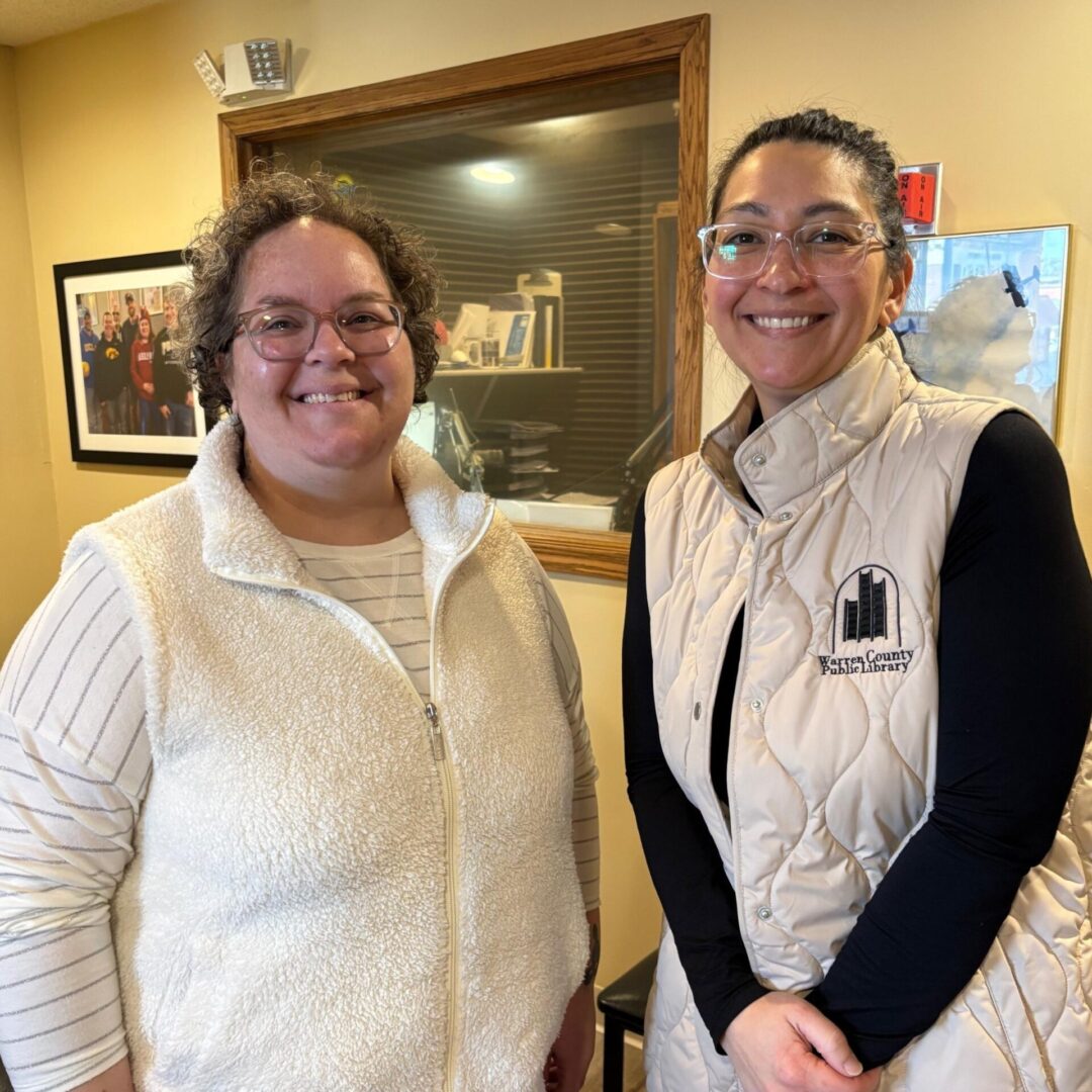 Mindy Newberry and Larissa Good with the Warren County Public Library ...
