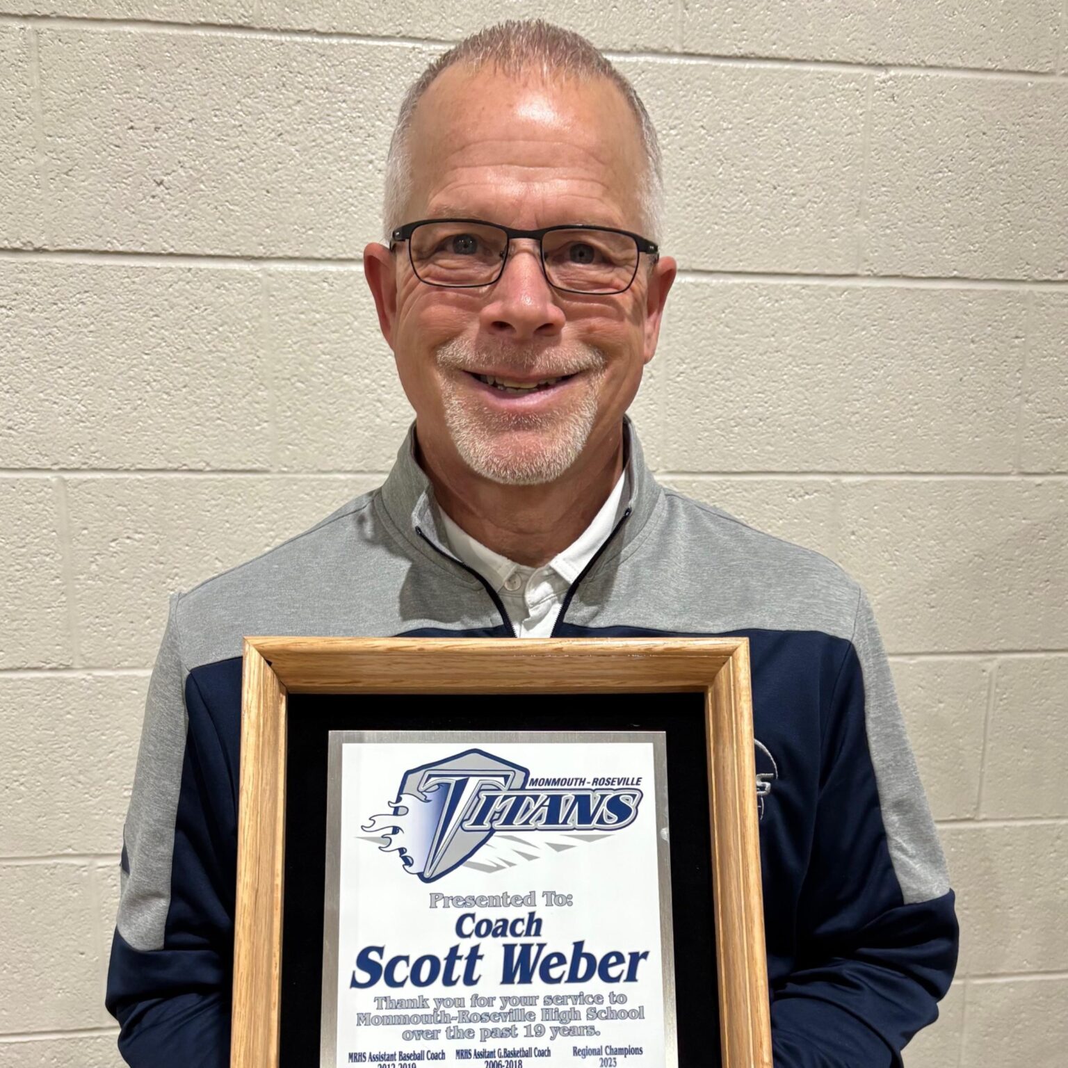 Monmouth-Roseville Titan Girls Basketball Coach Scott Weber on 2-26-25 ...