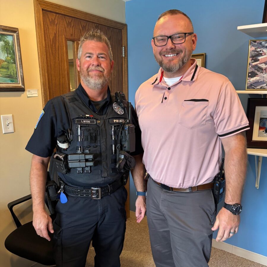 Larry Myers & AJ Cox with the Monmouth Police Department | Prairie ...