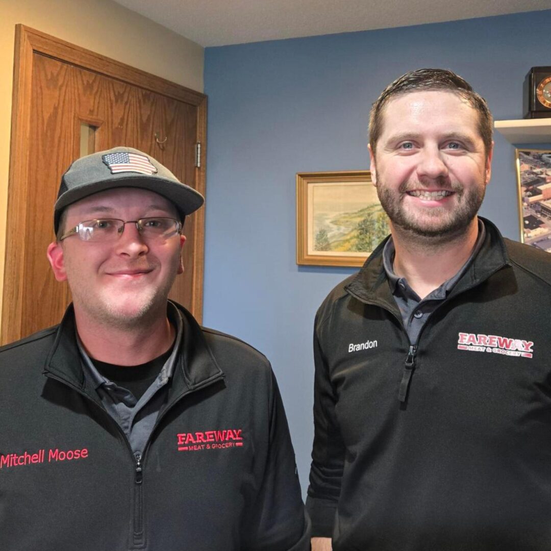 Monmouth Fareway Manager Brandon Flaucher & Meat Manager Mitchell Moose ...